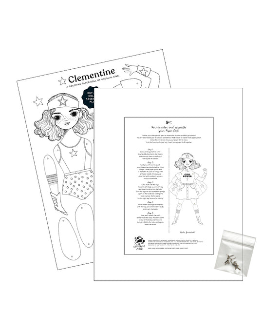 Coloring Paper Dolls – Of Unusual Kind